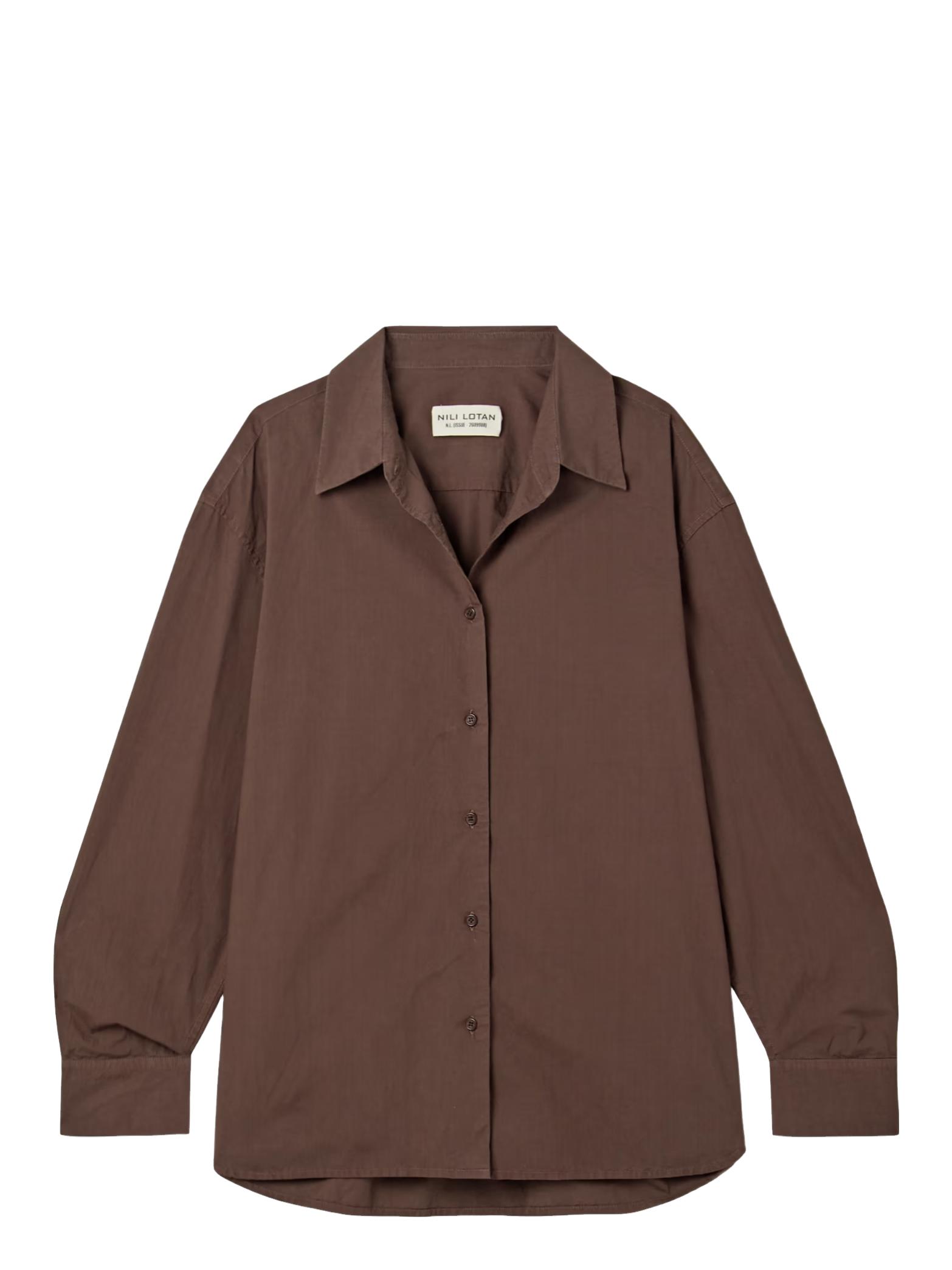 NILI LOTAN Nili Lotan Amante Cotton Poplin Shirt